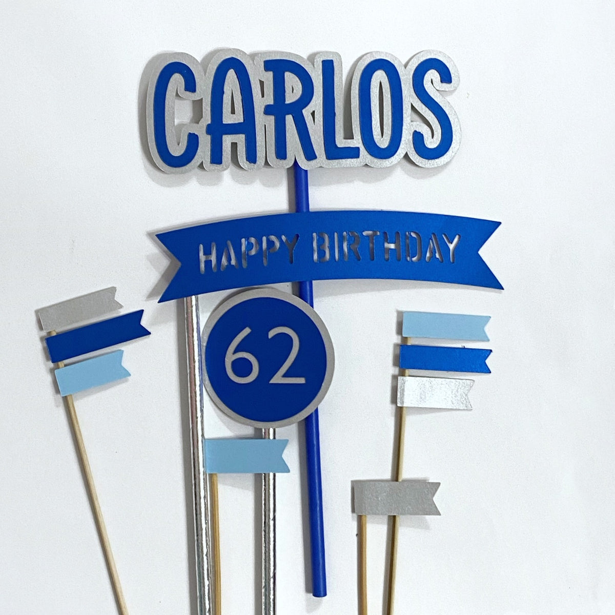 Cake Toppers - Banderines – CraftsbyWendyHerrera